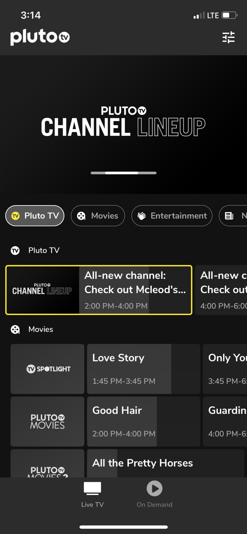 Pluto TV Has Updated Their iOS App With a New Interface, Watch Lists ...